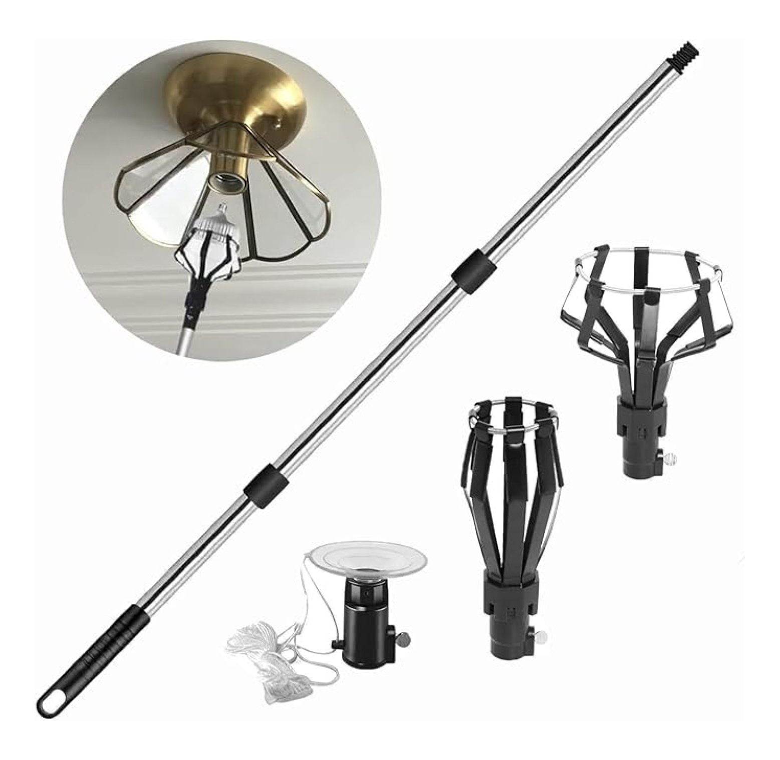 Light Bulb Changer for High Ceiling, 12FT Light Bulb Changer kit with ...