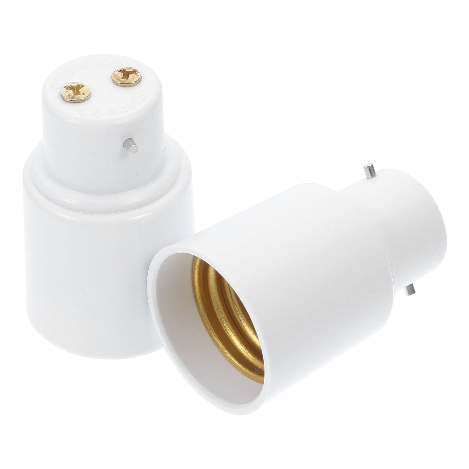 Amosfun 2pcs White Light Bulb Converter Socket Universal Voltage ...