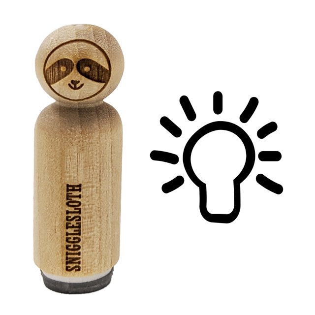 Light Bulb Idea Doodle Rubber Stamp for Scrapbooking Crafting Stamping ...