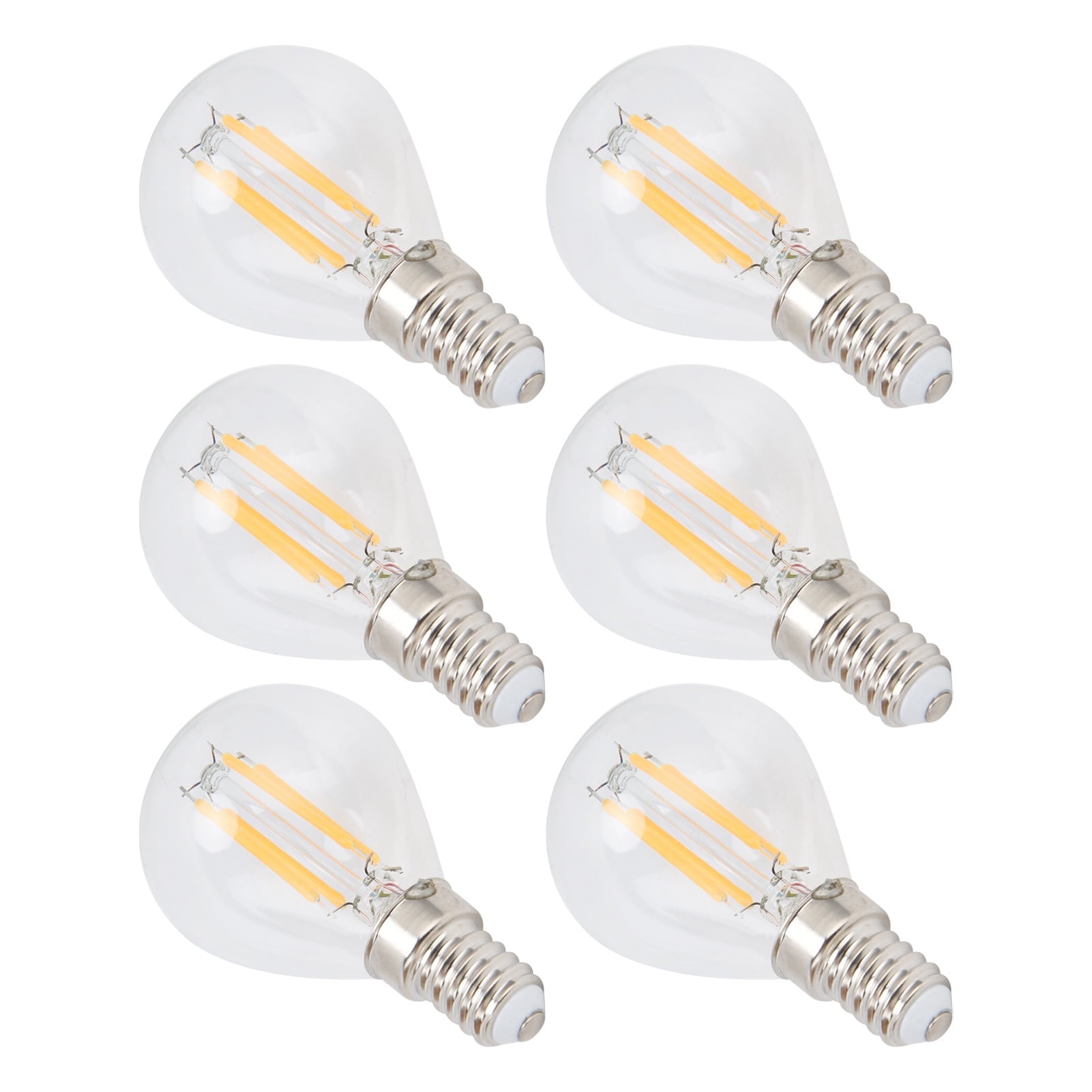 Eotvia LED Bulb, Warm Light, Dimmable, Retro Glass Filament, E12 Base ...