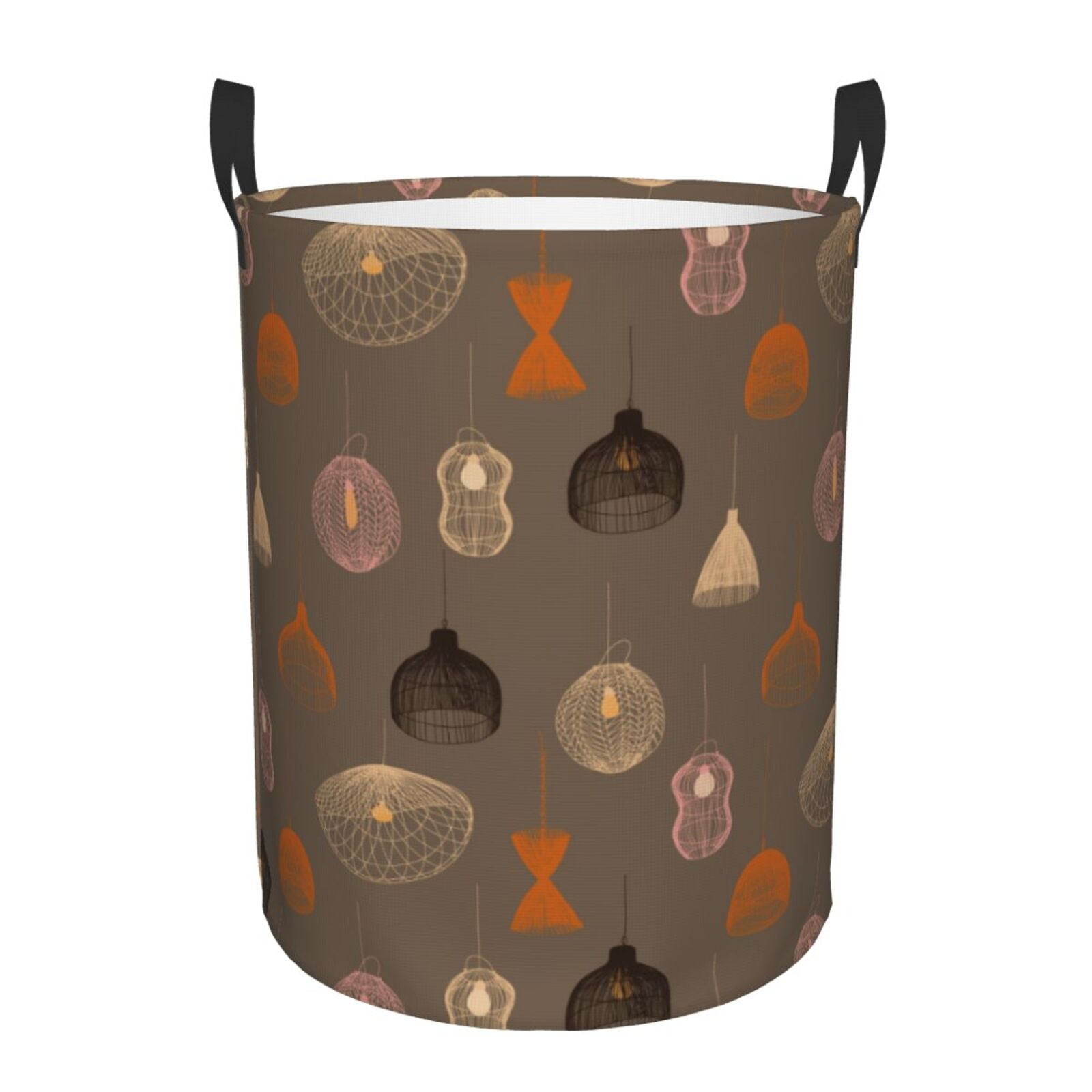 Light Bulb Patterns Laundry Basket, Laundry Hamper Waterproof Laundry ...