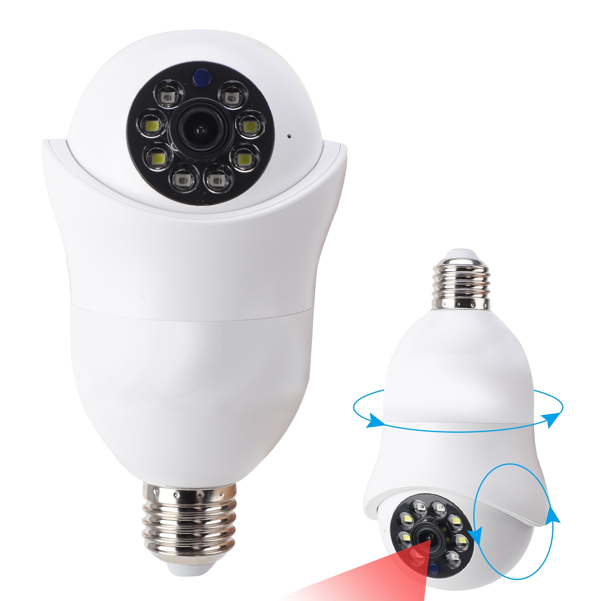 Light Bulb Security Camera 5G& 2.4GHz WiFi Security Cameras Wireless ...