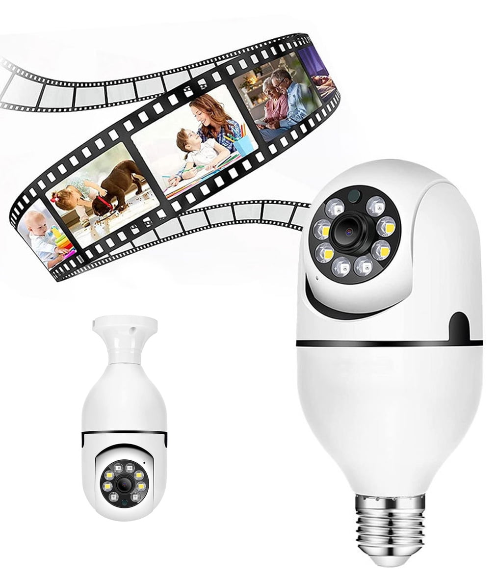 Light Bulb Security Camera Light Bulb Camera Motion Detection Easy ...