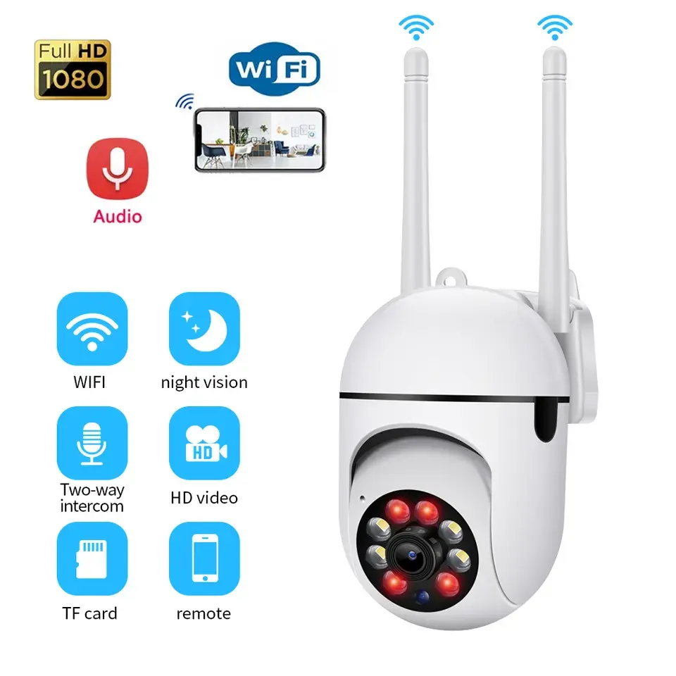 Eguts Light Bulb Security Camera Wifi Dual Band ,Two Way Audio 360 ...