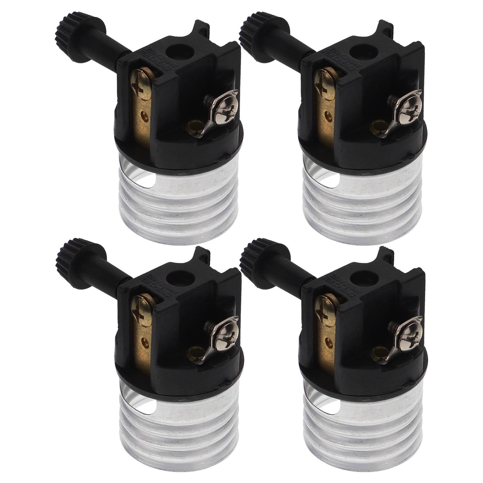 4pcs E26 Light Bulb Sockets Holder E26 Lamp Holder Base Replacement ...