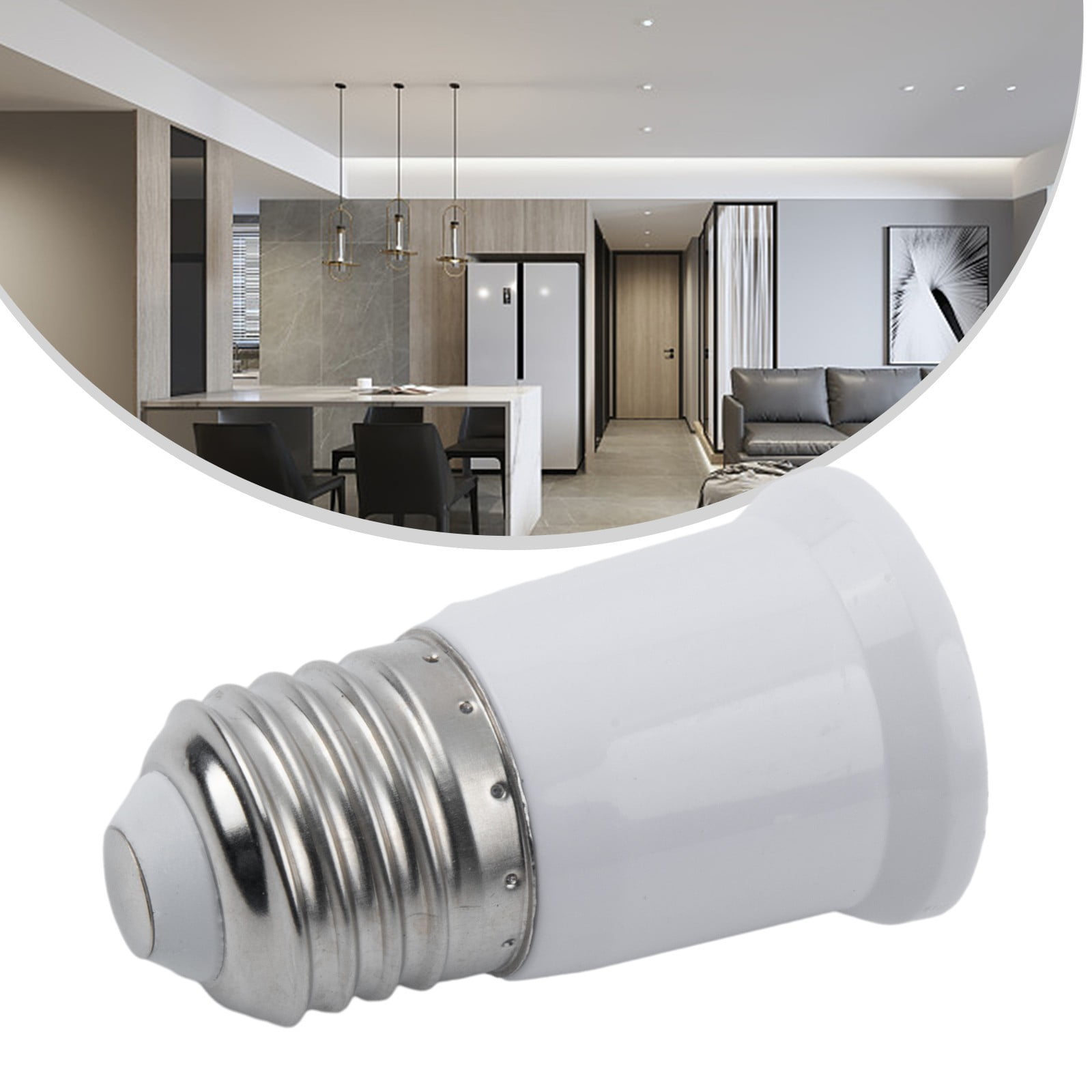 Light Bulb Socket Extender E26/E27 Screw In Adapter 3cm 1.2 inch Extension Base - Walmart.com