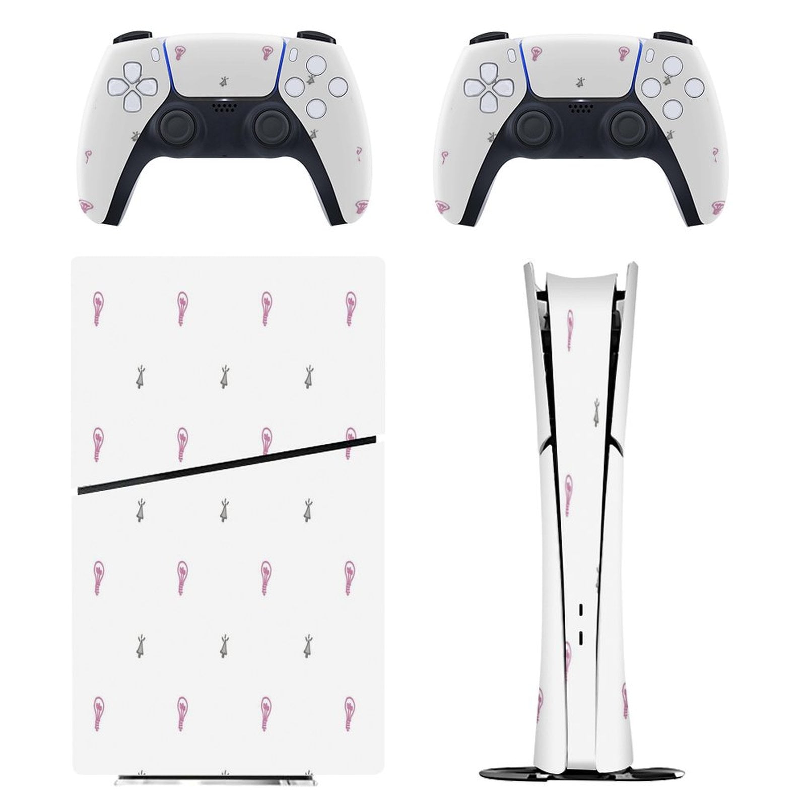 Light Bulbs, Arrows, Background PS5/PS5 Slim Digital Disc Skin Sticker ...