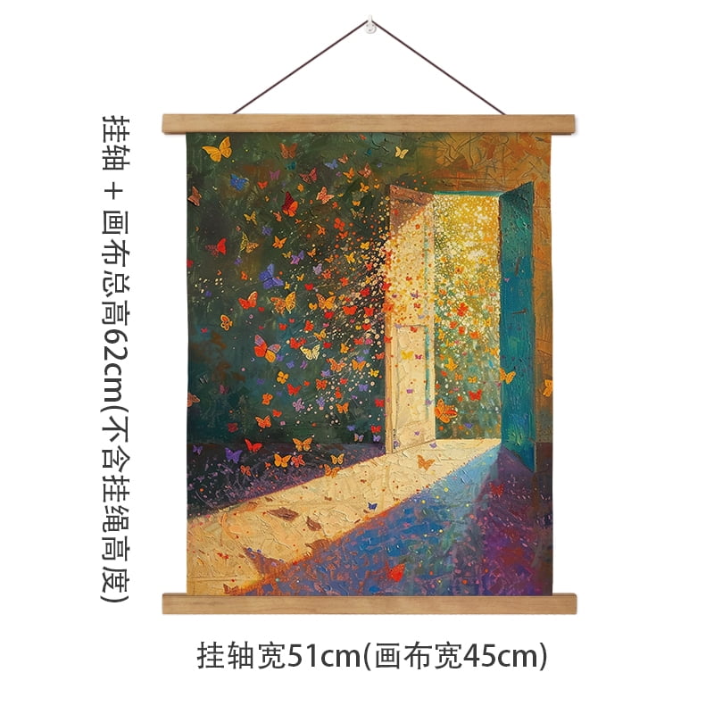 "Light & Butterflies" Minimalist Art Print – Small-Batch Healing Wall Decor for Living Room ...