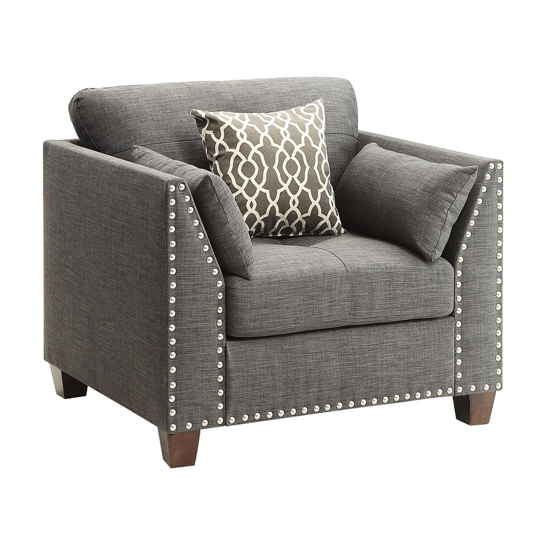 Light Charcoal Linen - Pocket Coil Construction - Bedroom Corner ...