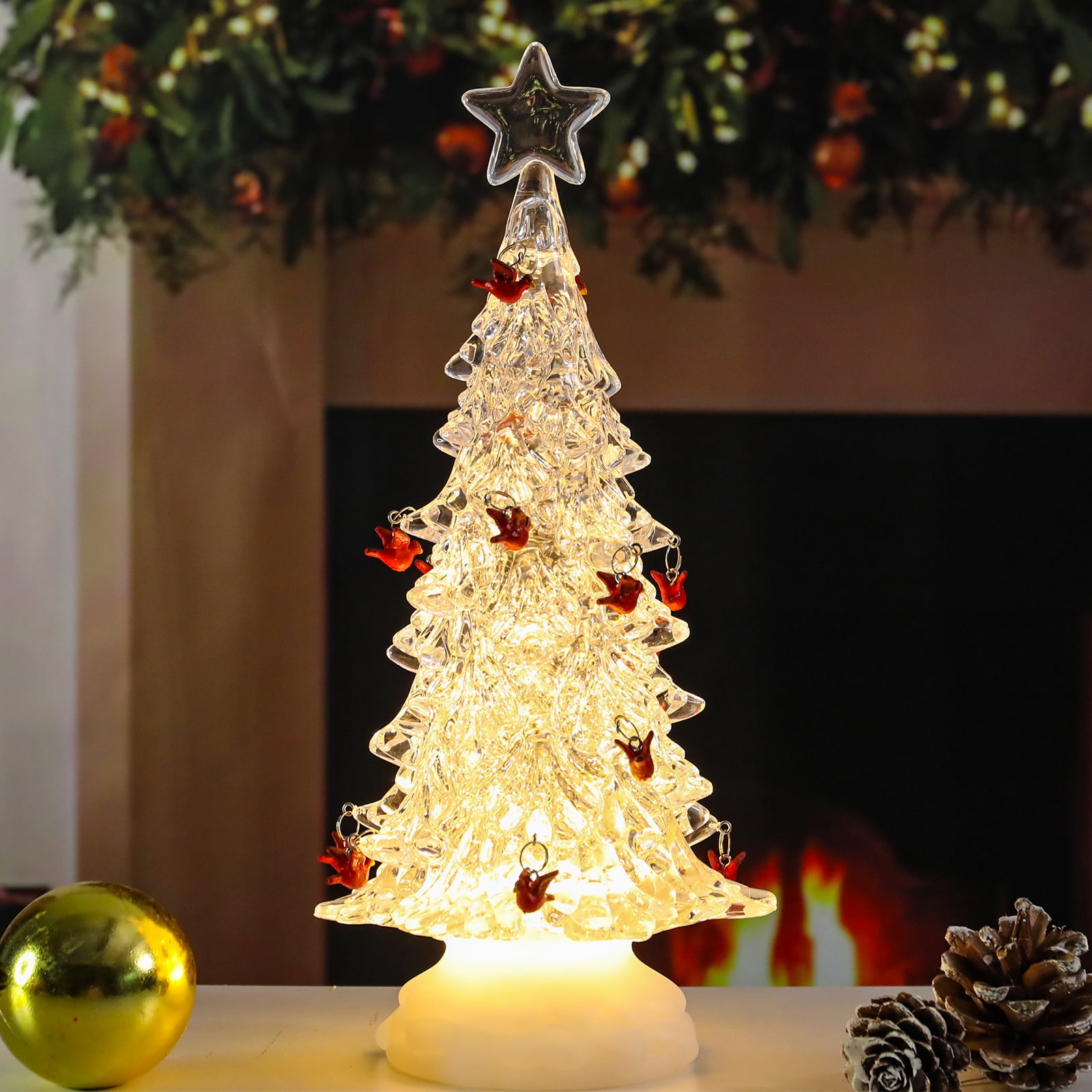 Light Christmas Tree,Christmas Tree With Built-in warm color LED light ...