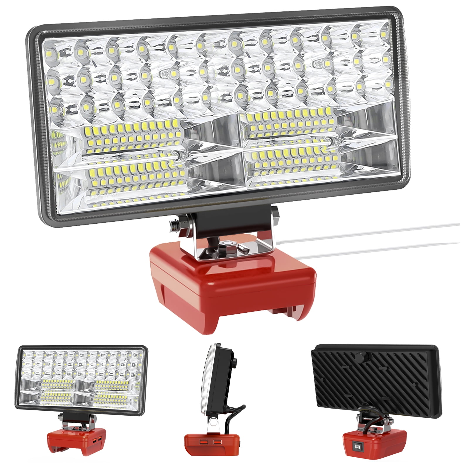 Light Compatible with Milwaukee 18V Battery, Cordless Led Work Light ...