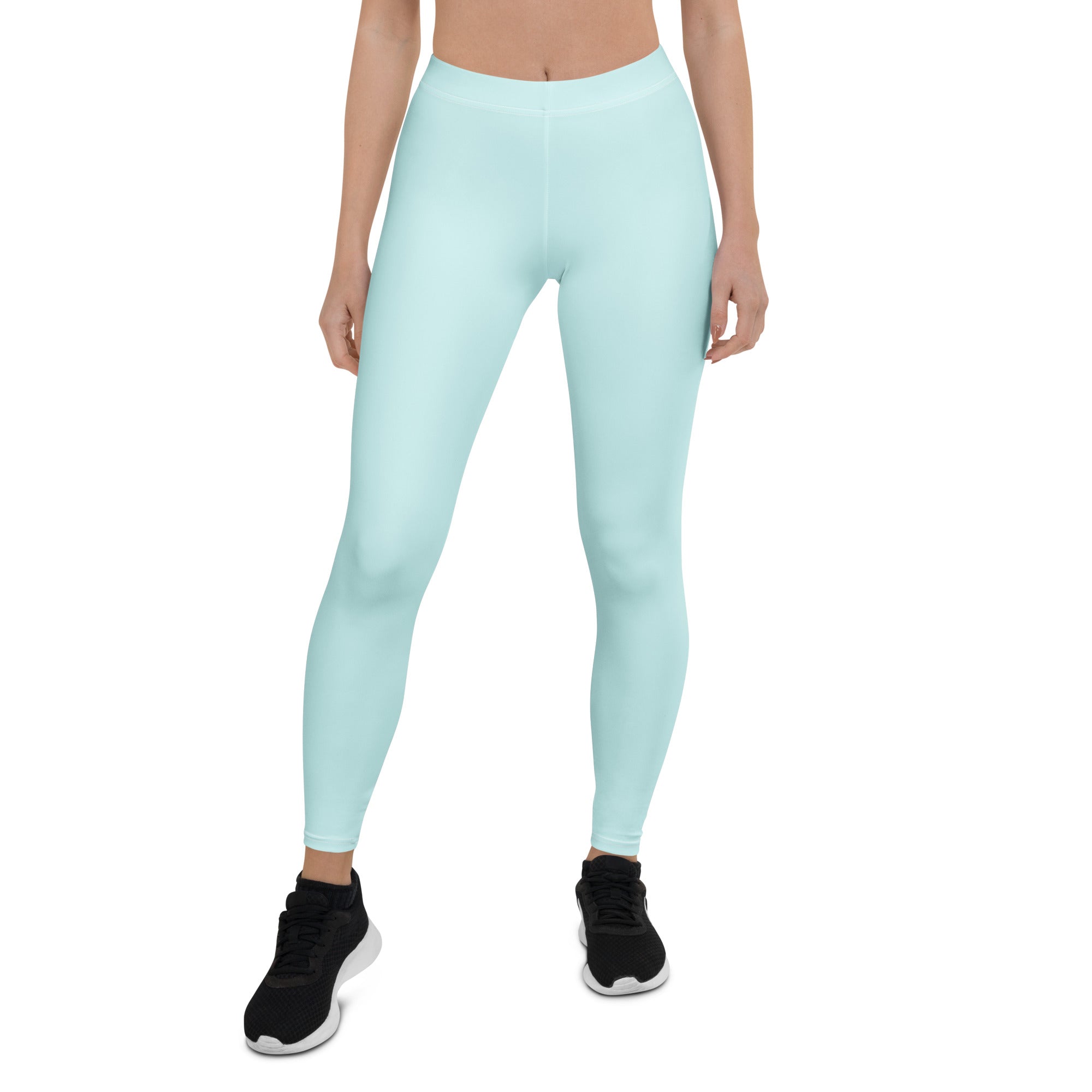 Light Cyan, Light Blue Women Leggings, Ladies Light Blue Leggings ...