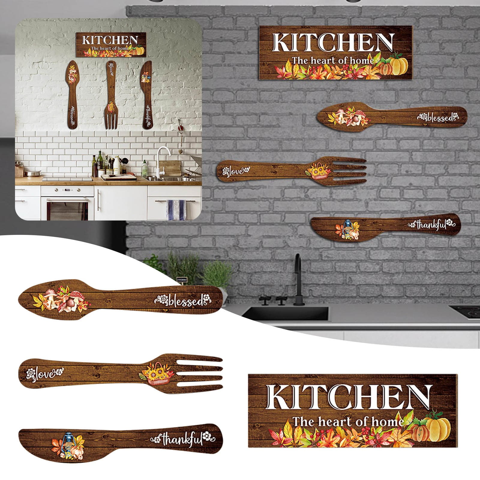 Light Decorations Wood Signs Scene Directions Wood Signs Pantry Kitchen ...