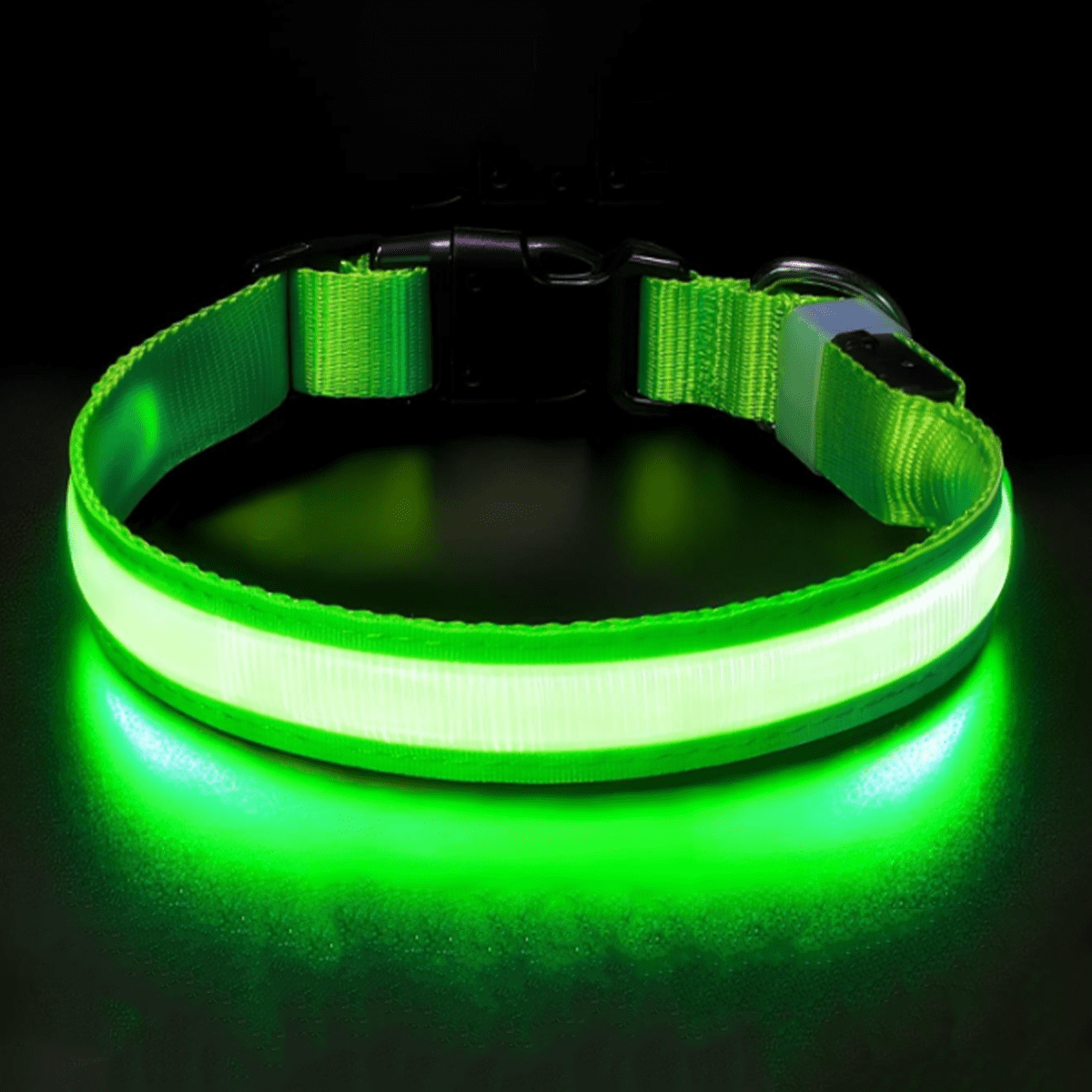 LAMSTOM Light up Dog Collar for Night Walking - LED Dog Collar Light ...