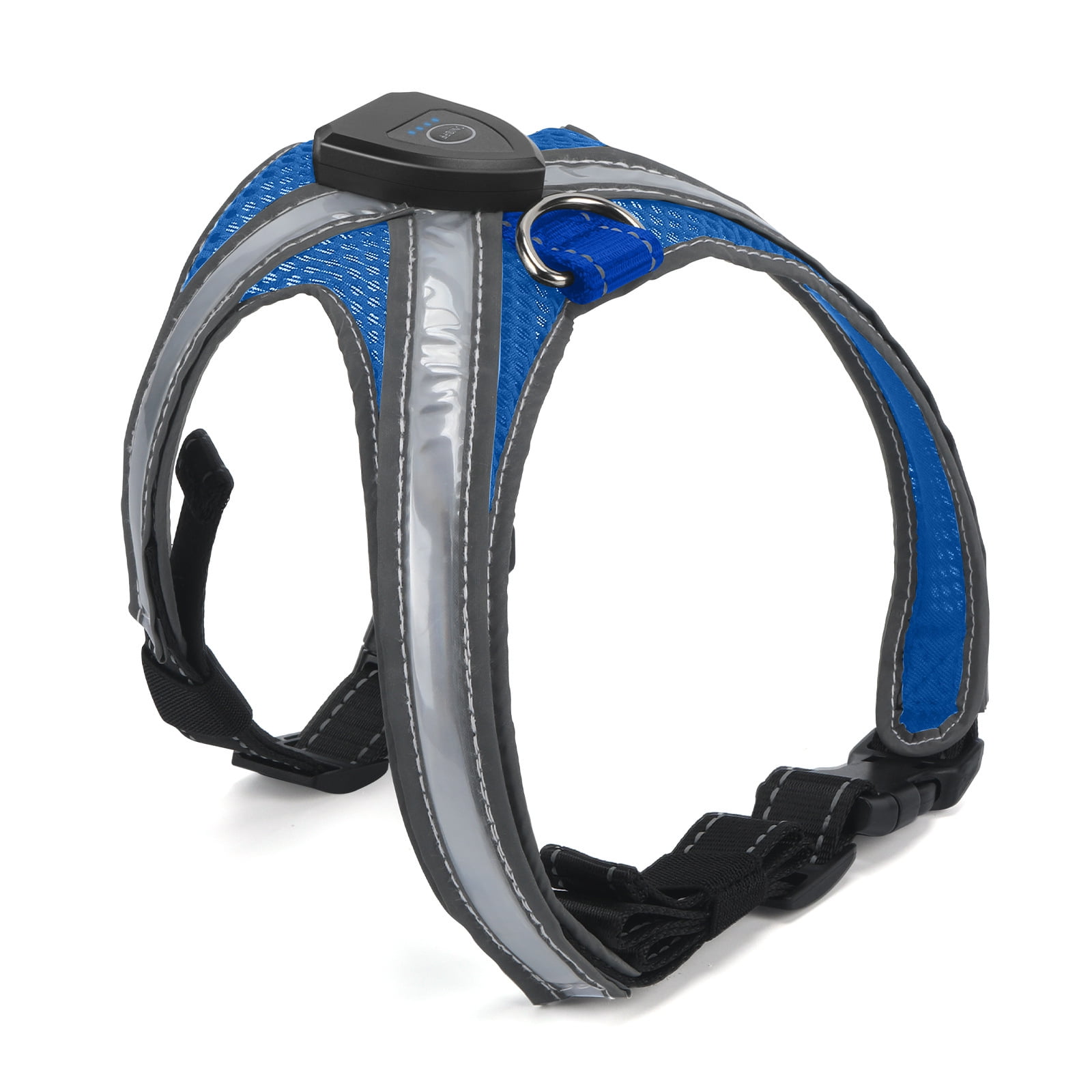 Light Up Dog Harness, 8 Color Changing LED Pet Vest with Reflective ...
