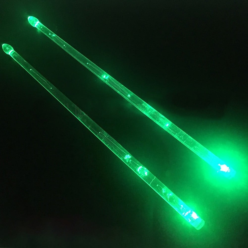 Light Up Drumsticks, Color Changing, Glow in The Dark, 1Pair 5A Drum ...
