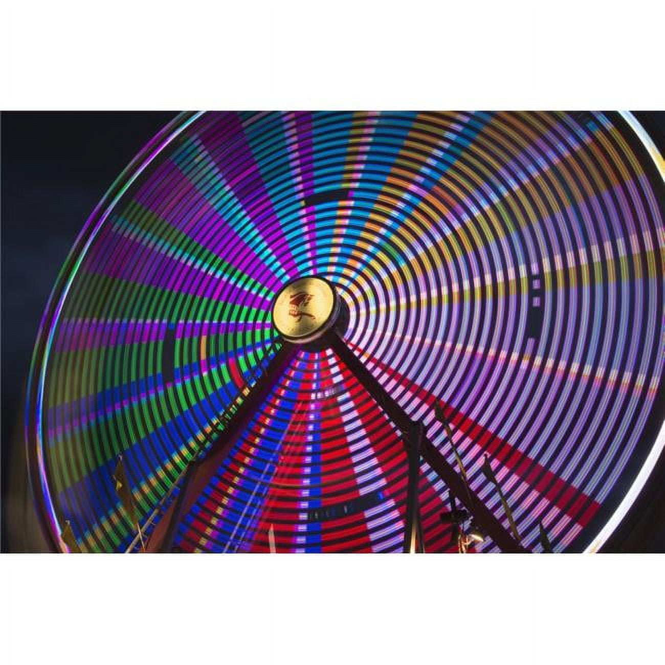 Light Effect of A Fairground Ride at Night at The Calgary Stampede ...