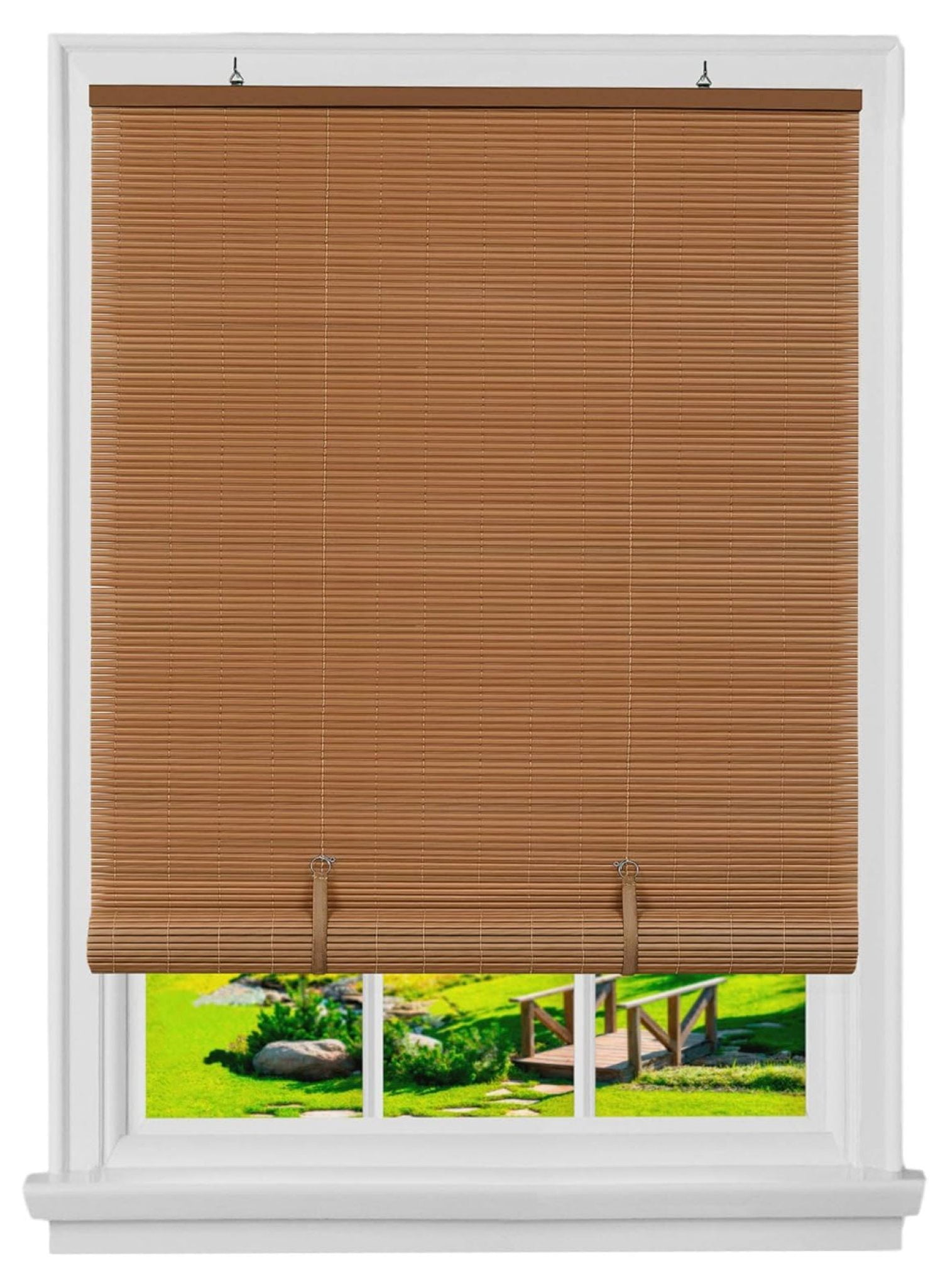 Light Filtering Cordless Rollup Window Blinds, 72L x 30W Inches Oval ...