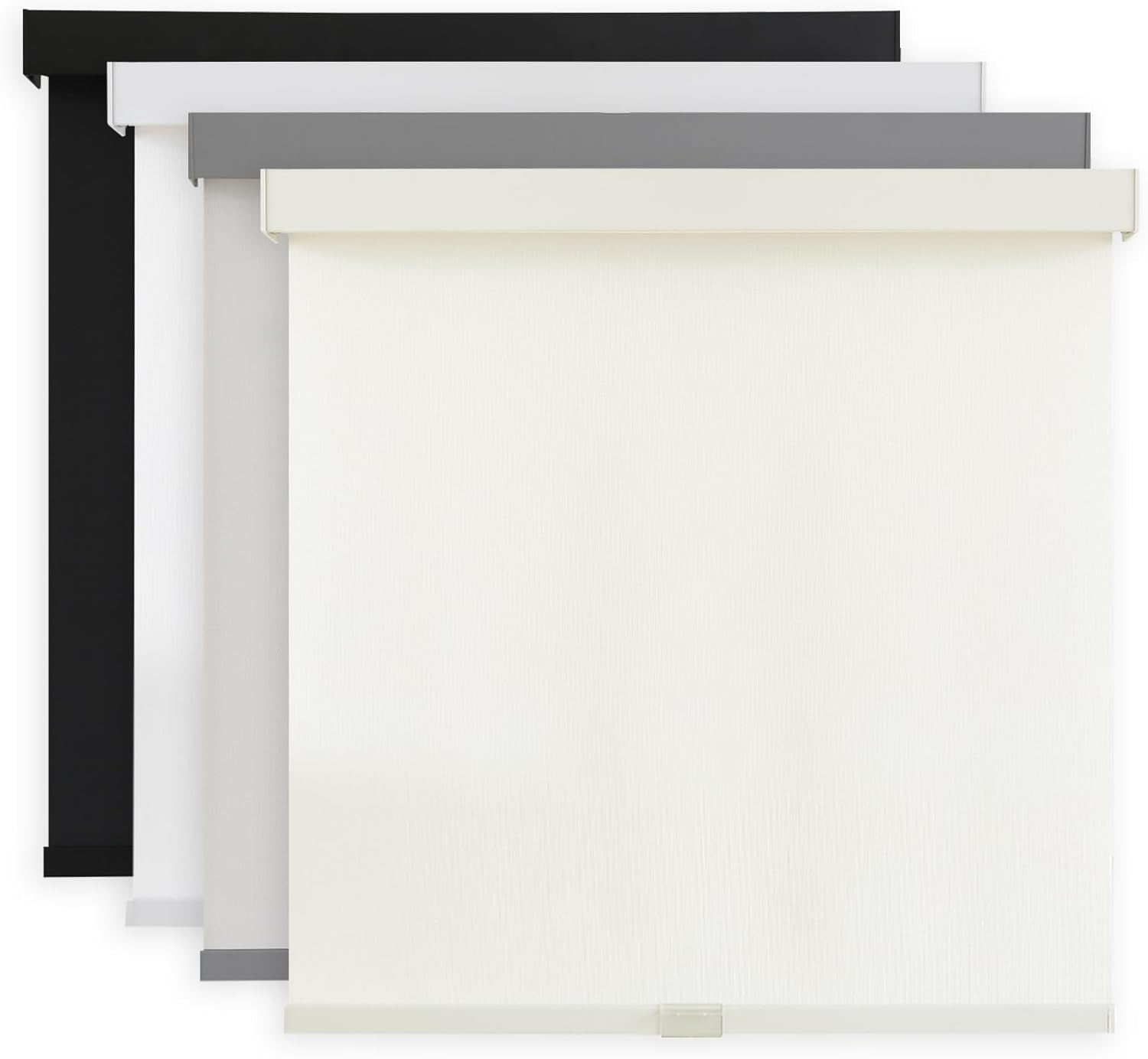 Light Filtering Roller Shades Cordless Blinds for Windows, 1% Openness ...