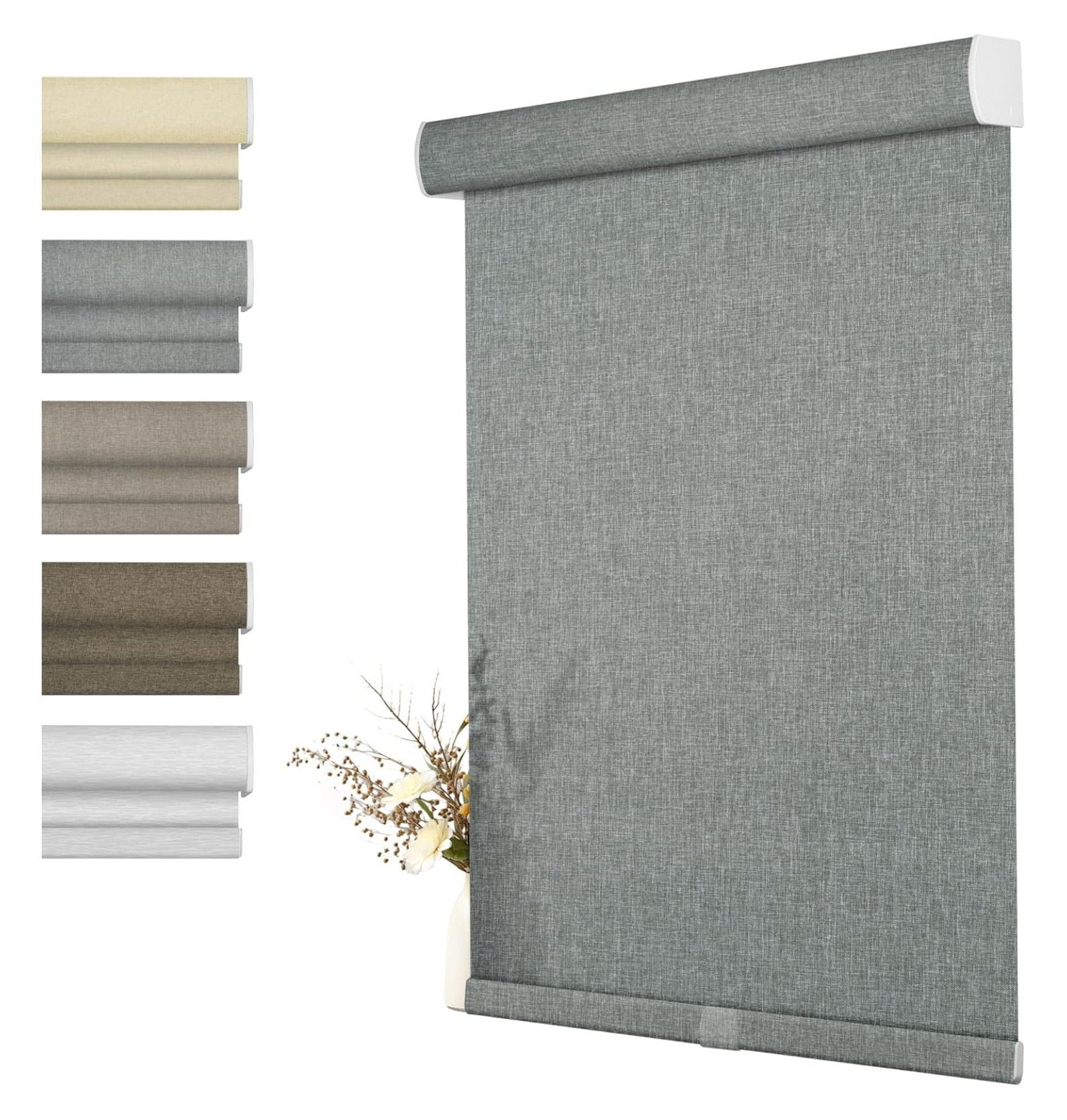 Light Filtering Shades for Windows,Cordless Window Shades with Cassette ...