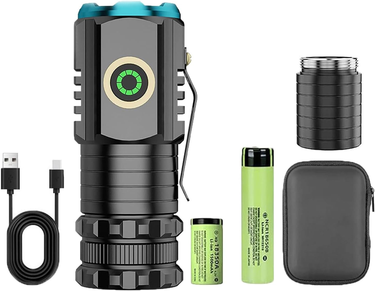 Light Flashlight - Light Flash Light Rechargeable, Mini Flashlight with ...
