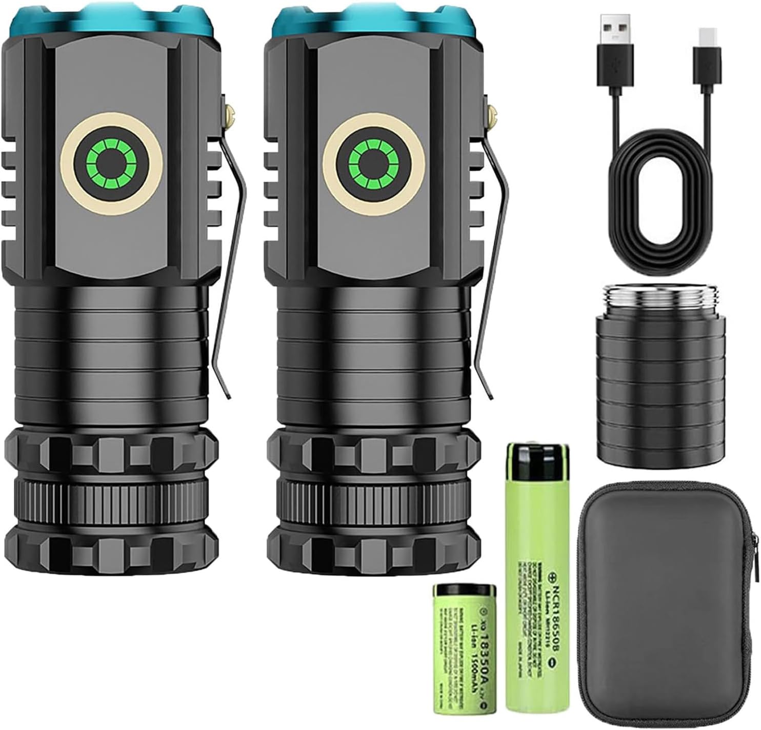 Light Flashlight - Light Flash Light Rechargeable, Mini Flashlight with ...