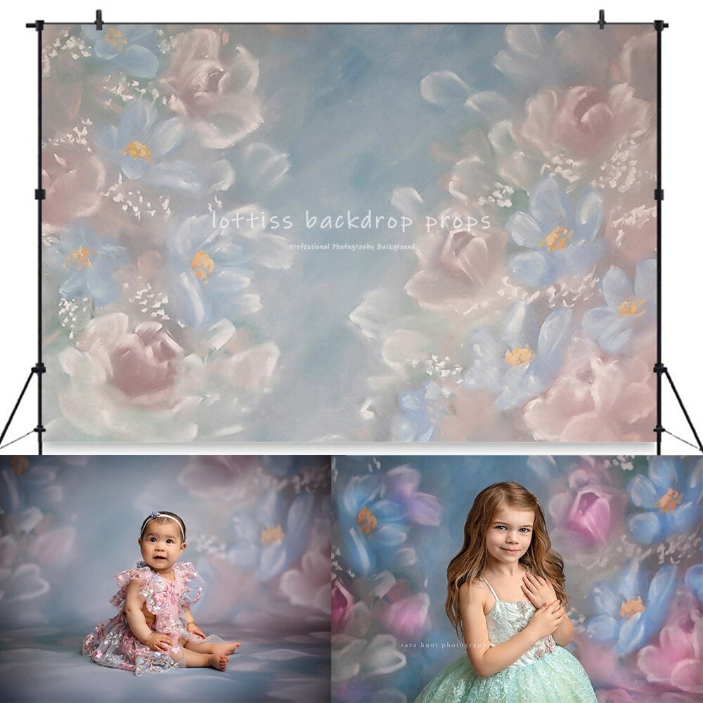 Light Floral Backdrops Girl Photography Child Portrait Pregnant Woman ...