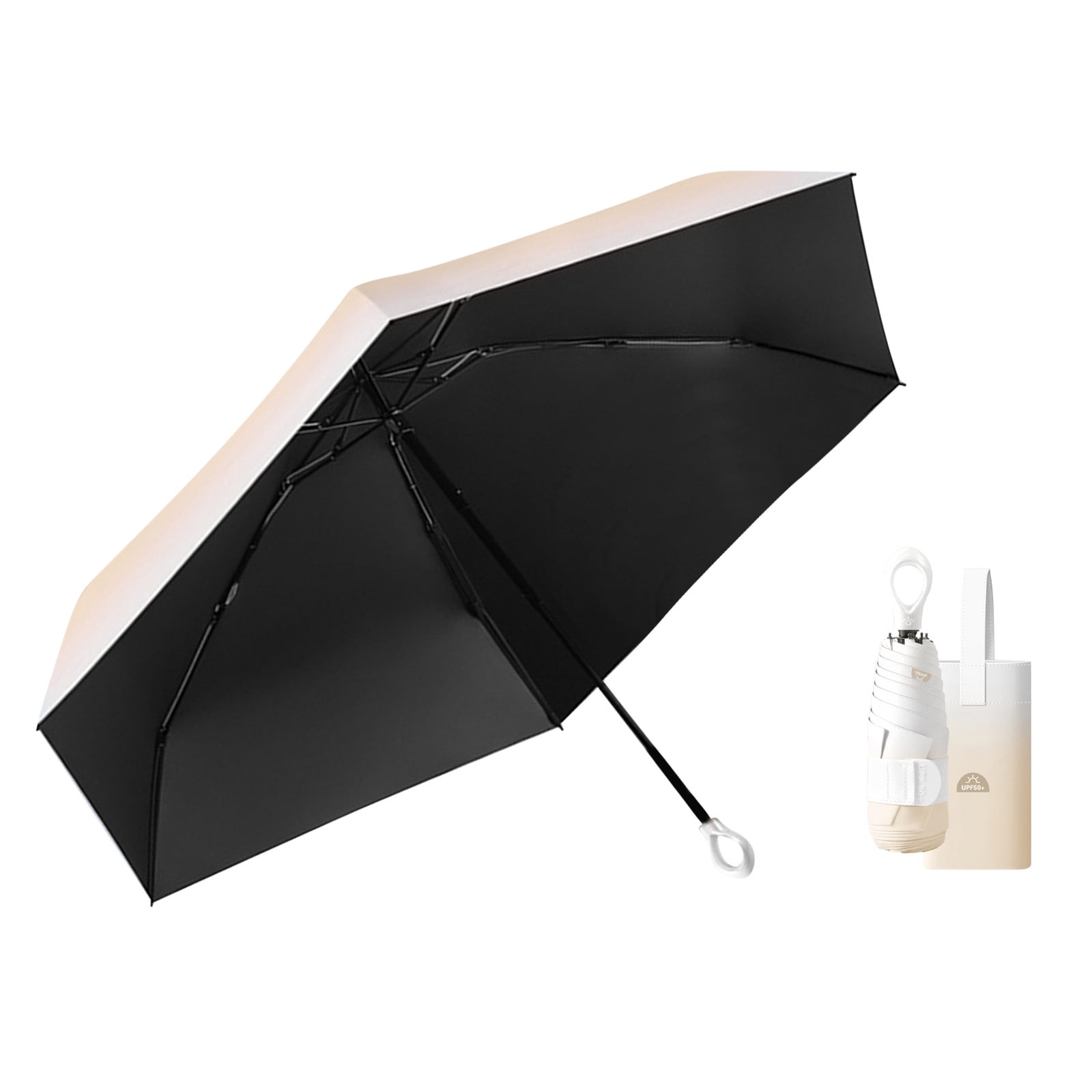 Light Folding Umbrella Blocking Heat For Sun And Rain, Compact Folding ...