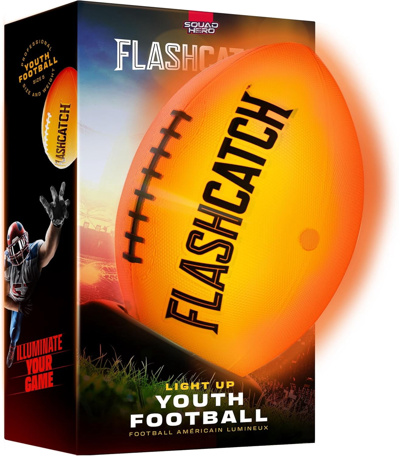 Light Up Football - Glow in the Dark Ball - NO 6 - Outdoor Sports ...