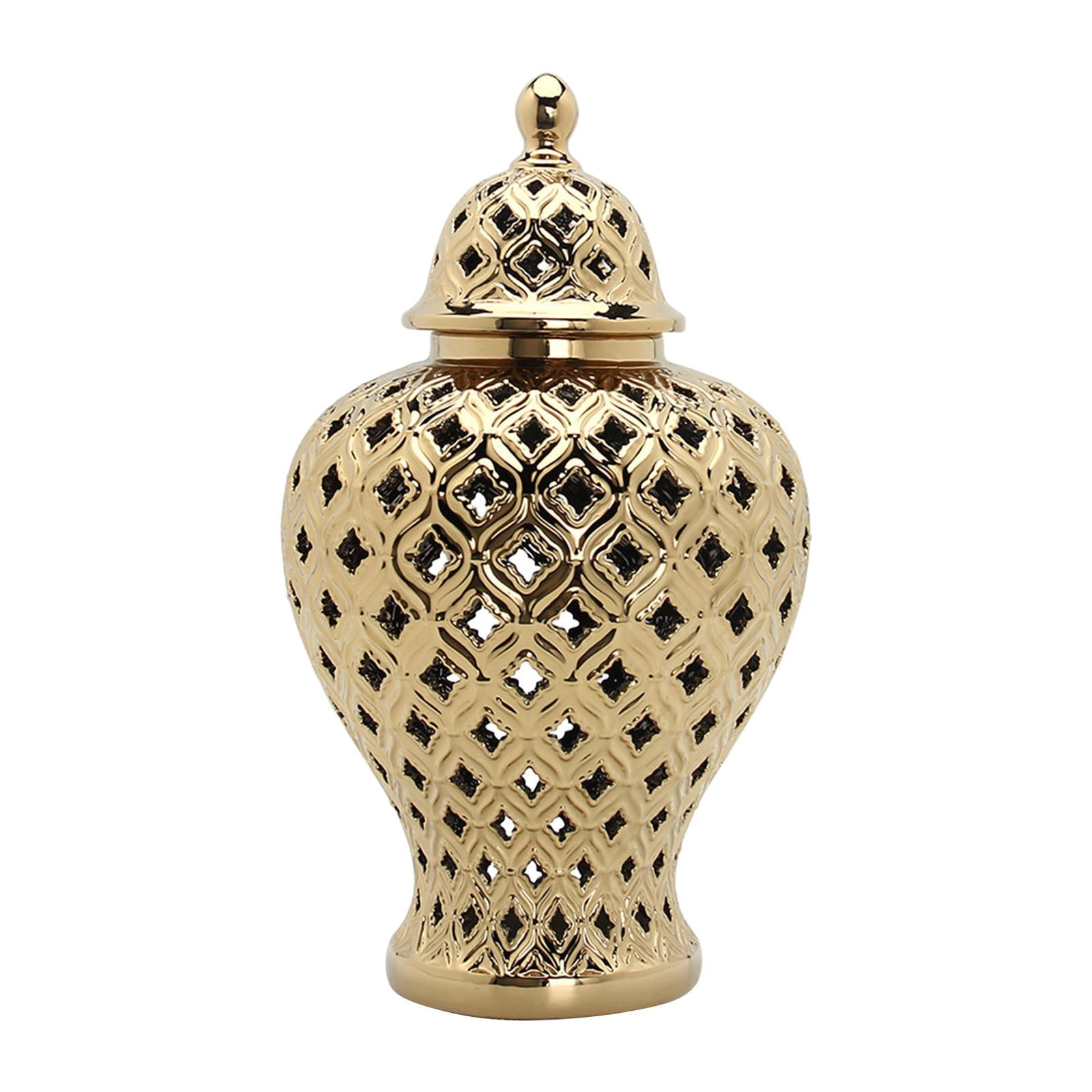 Light Ginger Jar Home Decor with Lid Storage Decor Temple Jar - Walmart.com