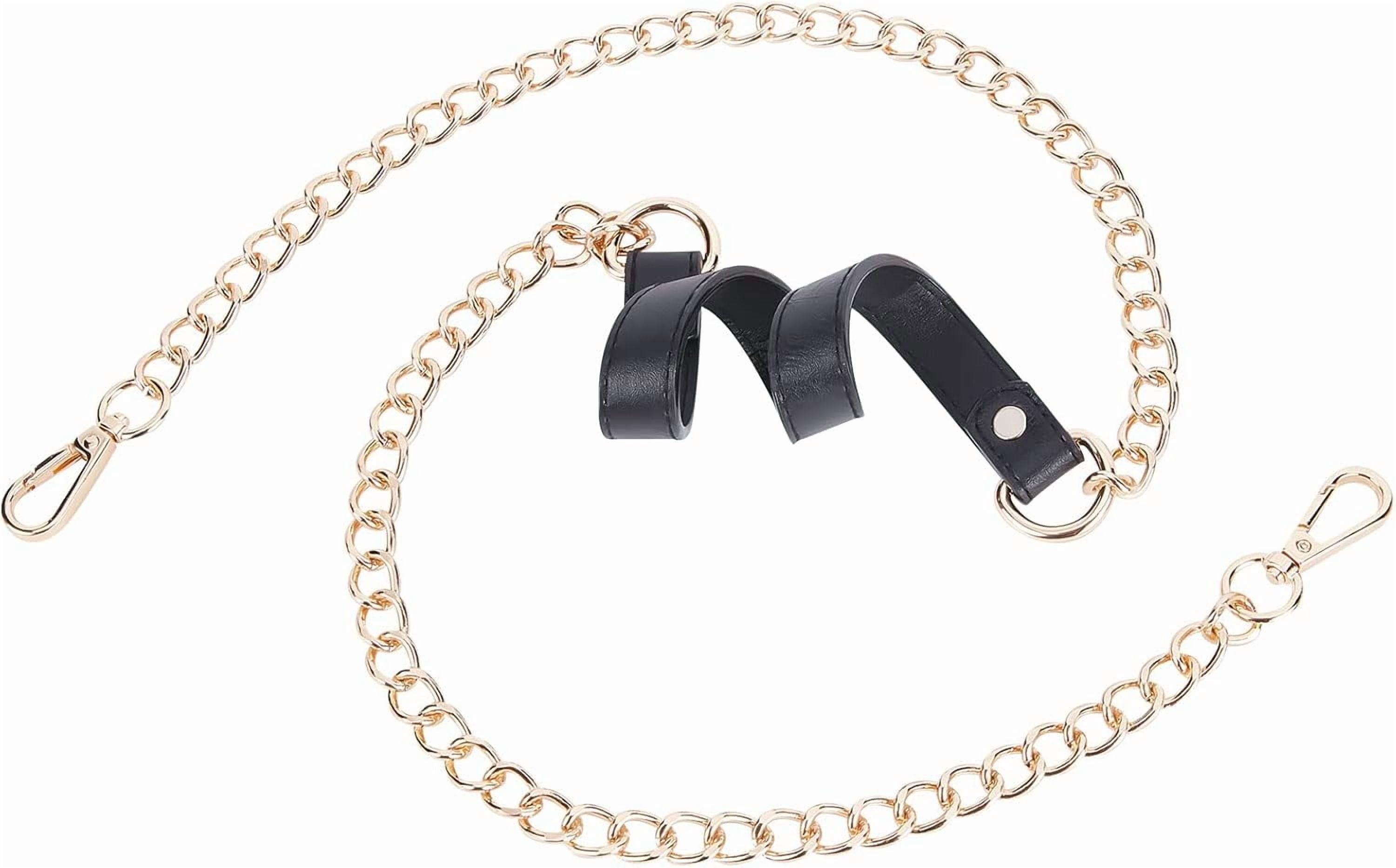 Light Gold Purse Chain Strap 47.2 Inch/120cm Leather Shoulder Bag ...