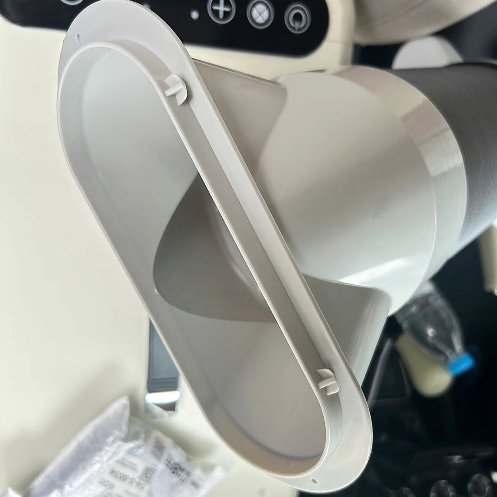 Light Gray Air Cooler Flat Nozzle Clip Flange Connector 14cm/15cm Replacement Part For Portable ...