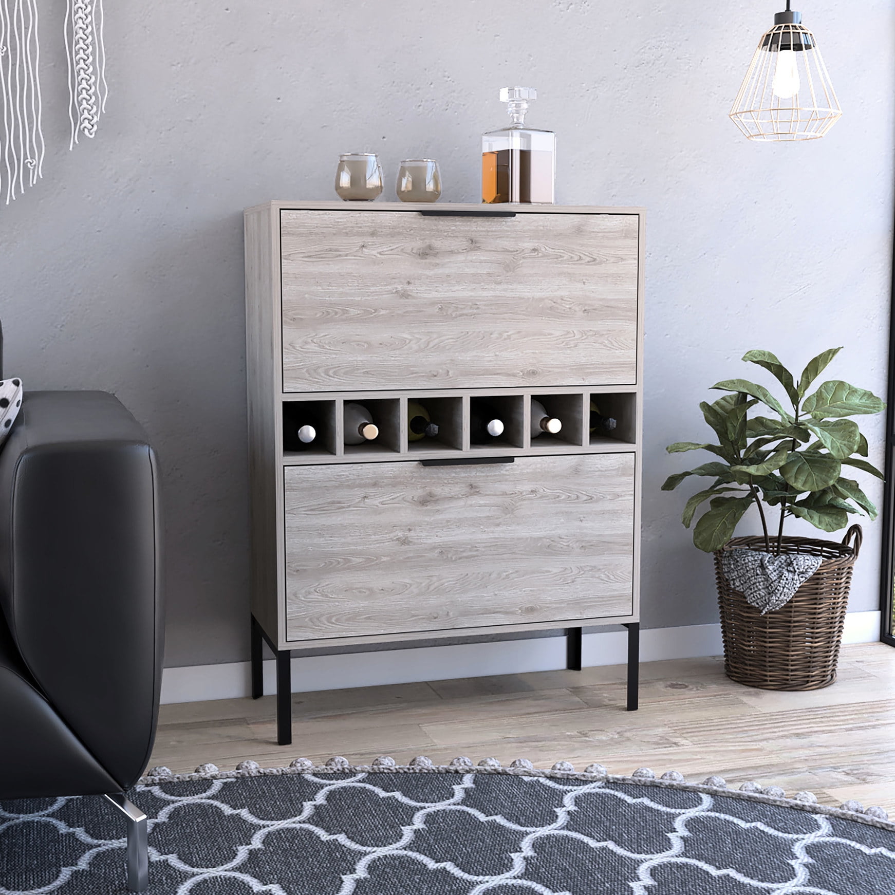 Light Gray Appearance - Double - Door Structure - Cafe Bar - Organize ...