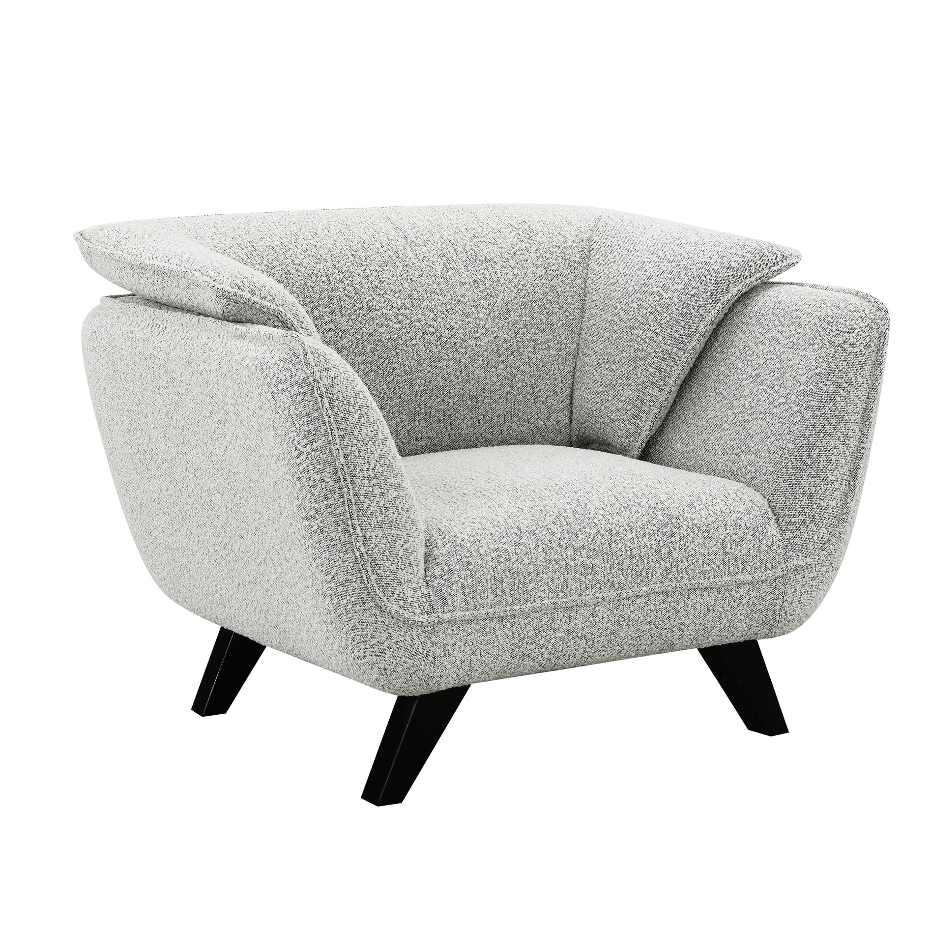 Light Gray Boucle Armchair | Exceptional Support for Long - Term ...
