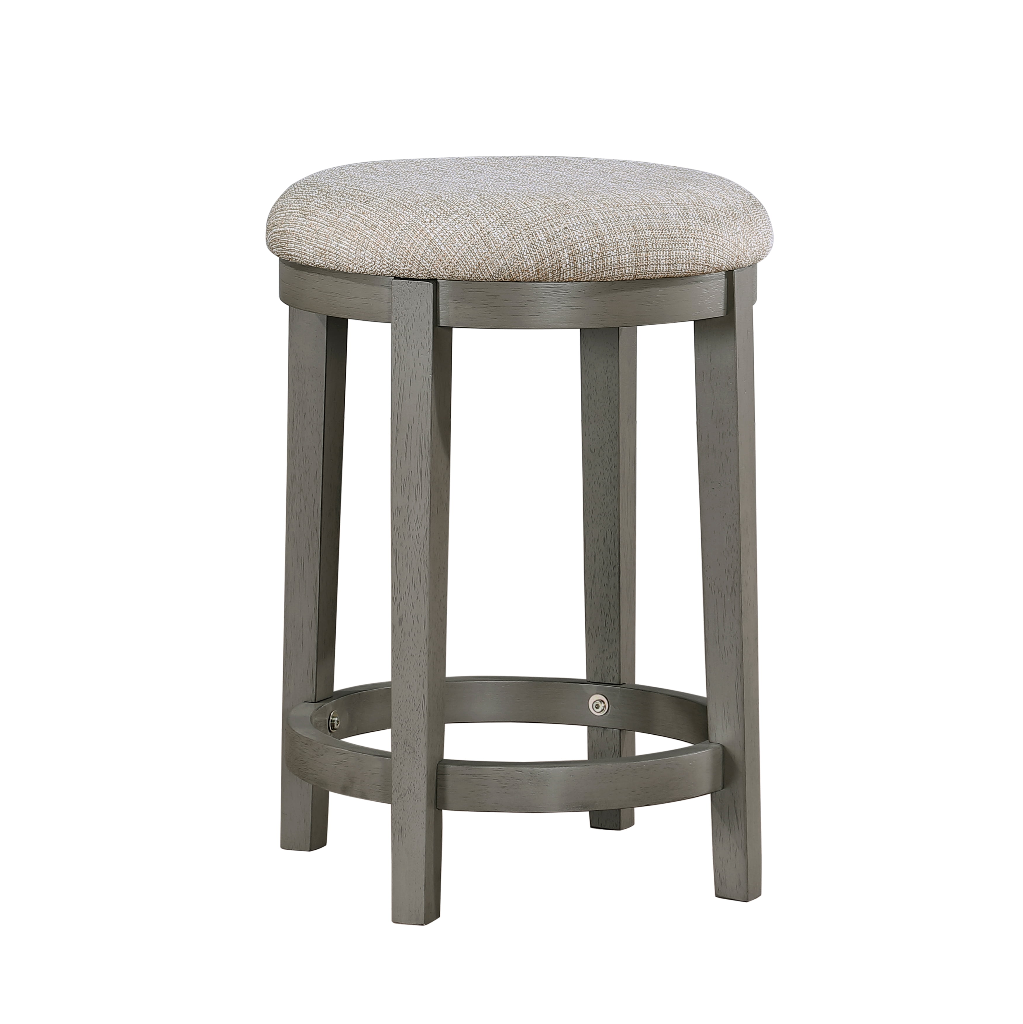 Dining Room Seating Light Gray Finish Counter Height Stools Set of 2 ...