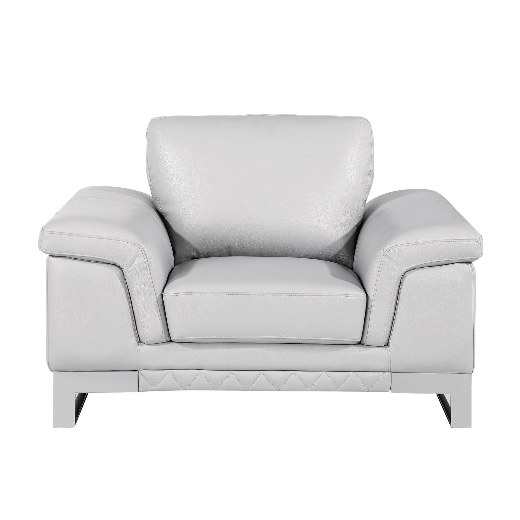 Light Gray Leather Finish - Kiln - dried Frame - Balcony Use - Weather ...
