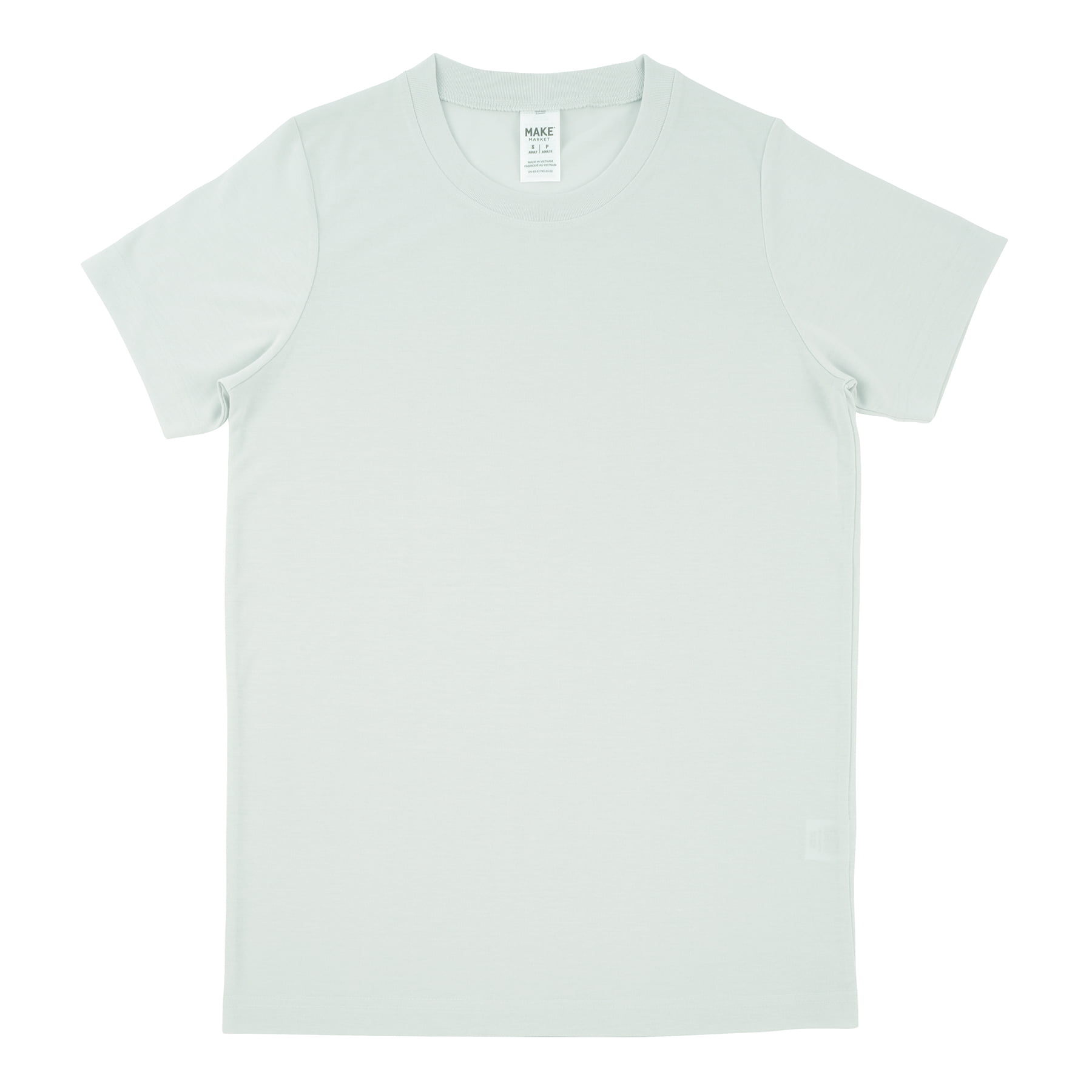Light Gray Sublimation Short Sleeve Crew Neck Adult T-Shirt by Make ...