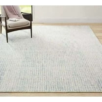 ALEF HOME Geometric Rug, Nonslip Art Deco Tufted Multicolor Blue Grid ...