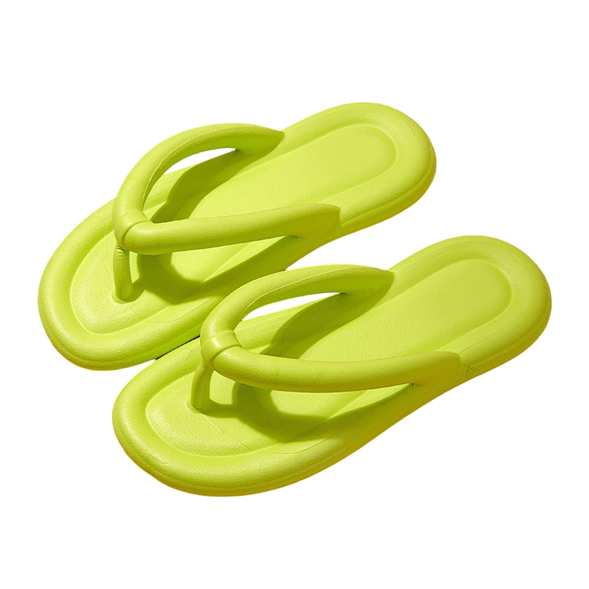 Light Green 36/37 Flip Flops Women Flat Bottom Sandals Candy Colors ...