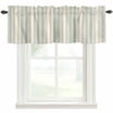 Modern White Farmhouse Short Window Curtain Valances, Minimalist ...