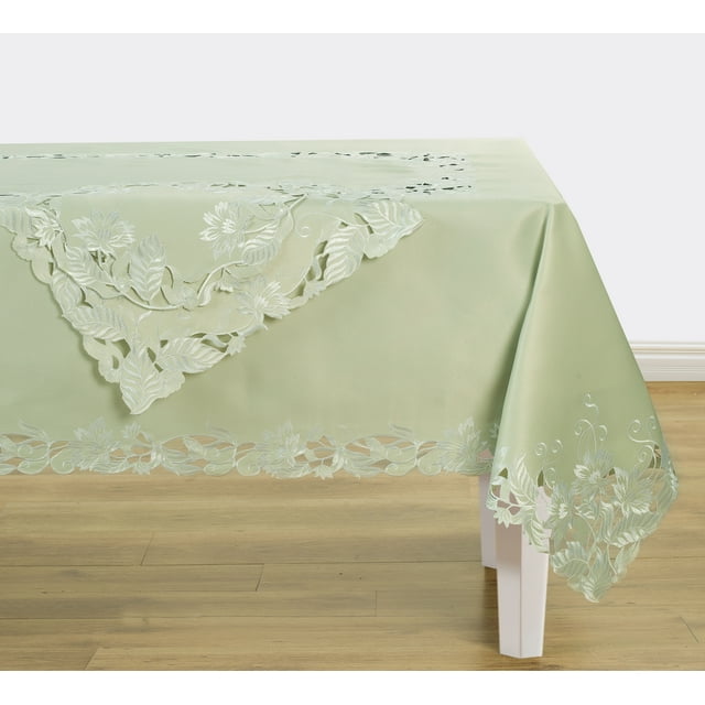 Table Cloth for Dining Table, Light Green Table Linen, 60x120 inches ...