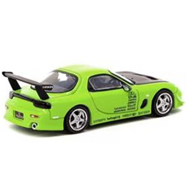 Light Green with Matte Black Hood & Graphics Global64 Series 1 by 64 Scale Diecast Model Car for ...
