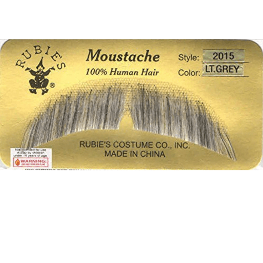 Light Grey Basic Character Moustache - Walmart.com