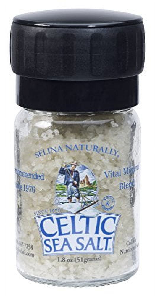 Light Grey Celtic Sea Salt Mini Grinder, 1.8 Ounces - Walmart.com