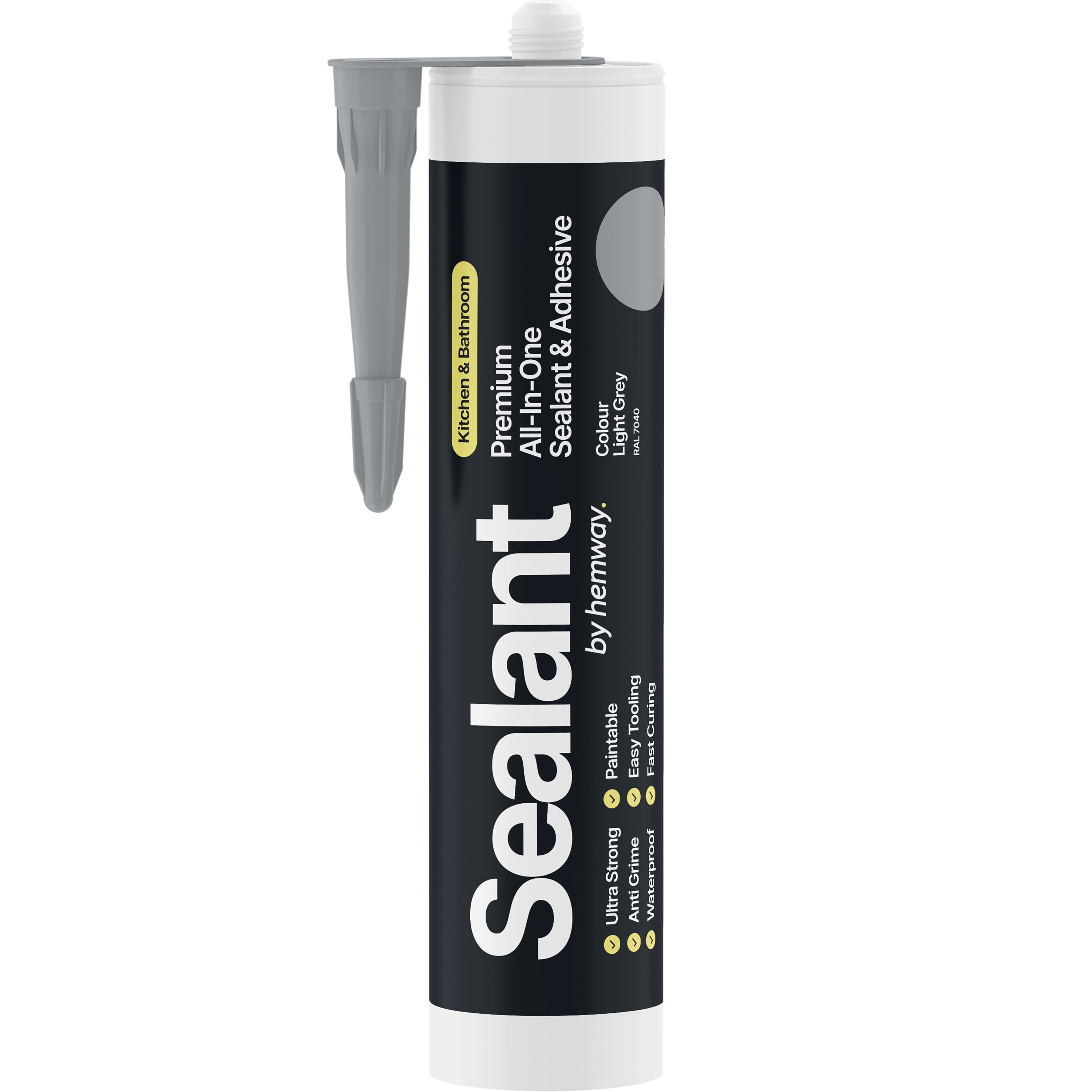 Hemway Light Grey Kitchen Bathroom Hybrid Polymer Sealant Adhesive 13 ...