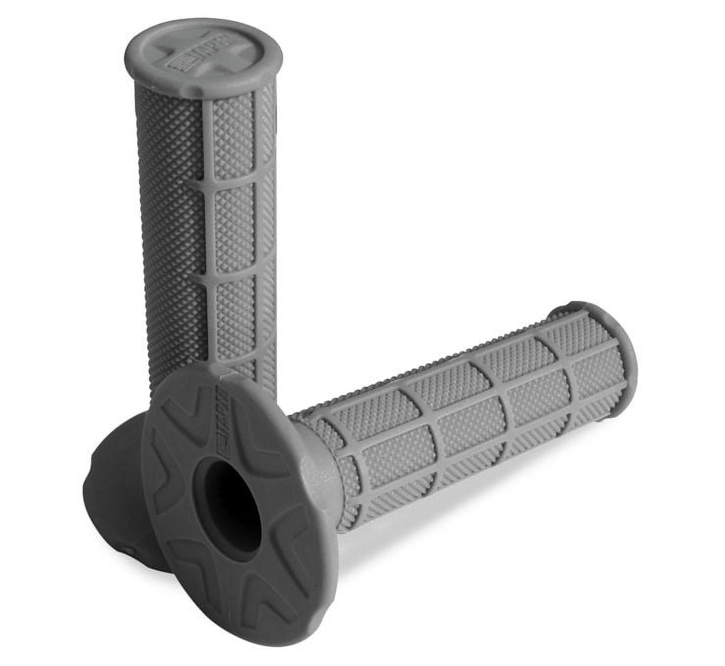 Light Grey Pro Taper Synergy Soft Half Waffle MX Grips - Walmart.com