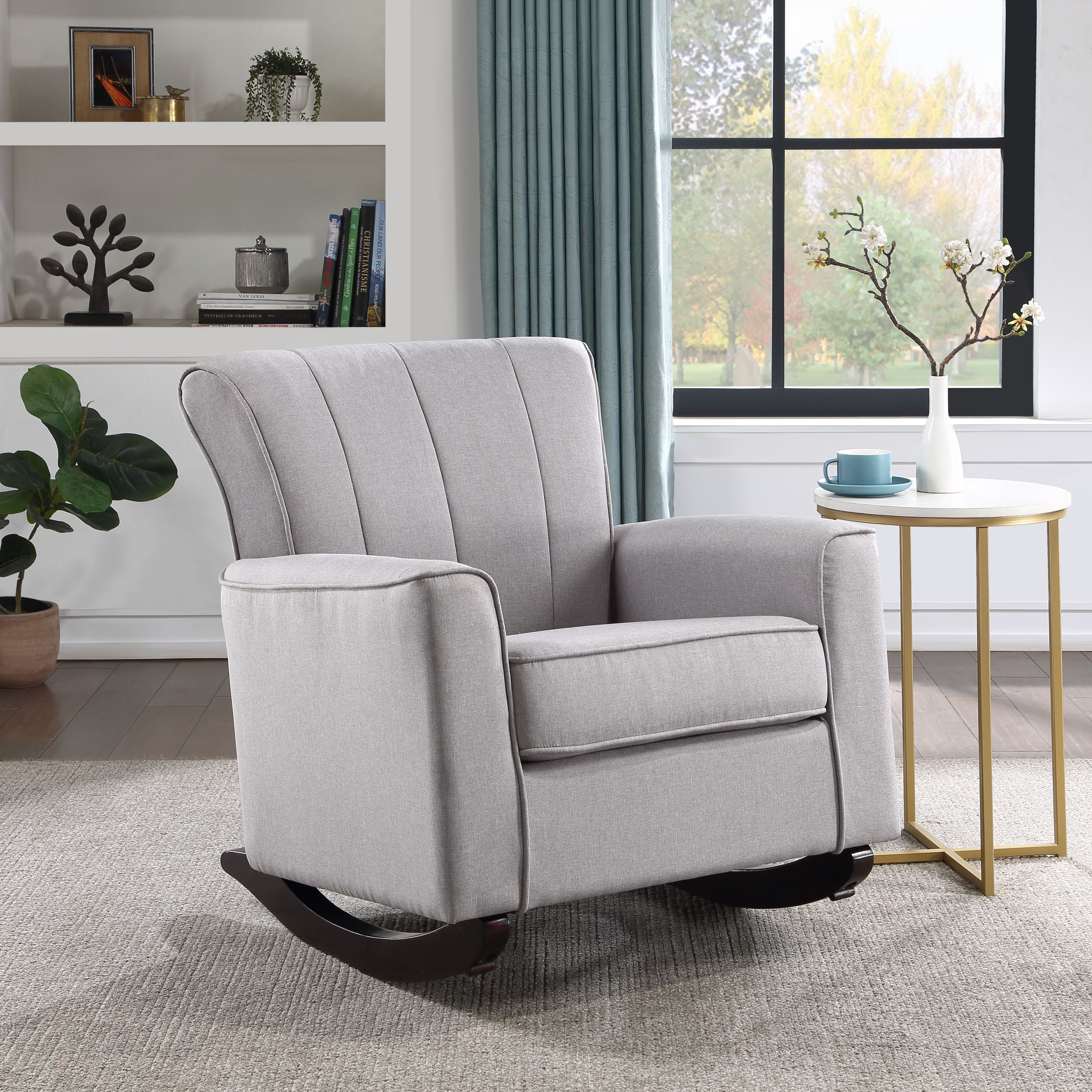 Light Grey Rocking Chair with Track Arm,Light Grey Lvl Furniture ...