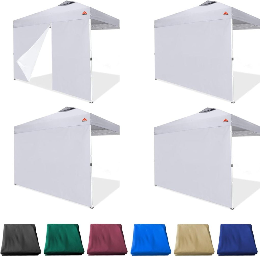 Light Grey SideWall for 10x10 Canopy Frame, 3 Pack SunWall and 1Pack ...