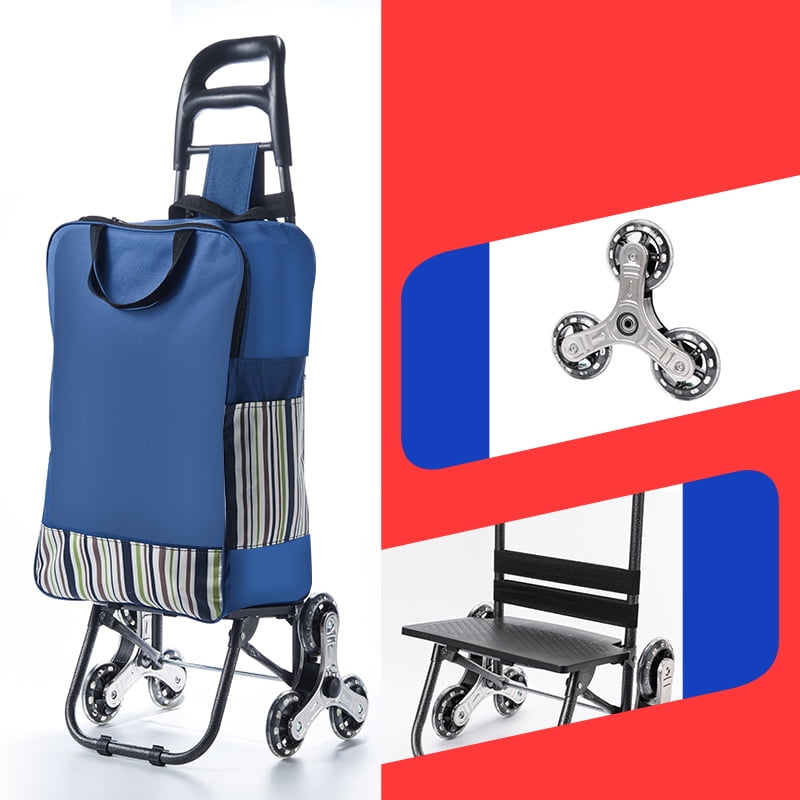 Light Grocery Shopping Trolley Household Climbing Stairs Folding ...