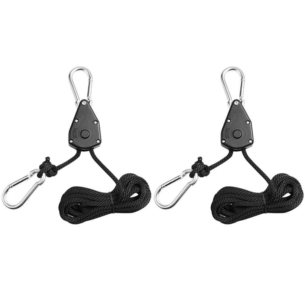 OUNONA Black Adjustable Grow Light Ropes with Durable Nylon and Zinc ...